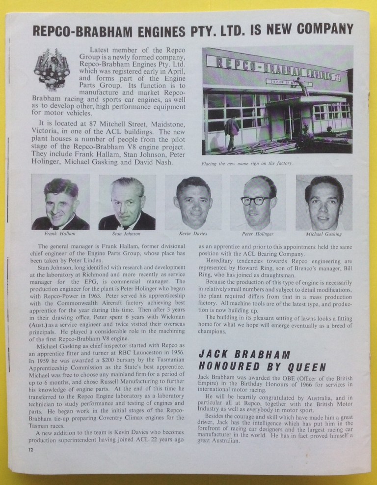 ‘RB620’ V8: Building The 1966 World F1 Champion Engine…by Rodway Wolfe ...