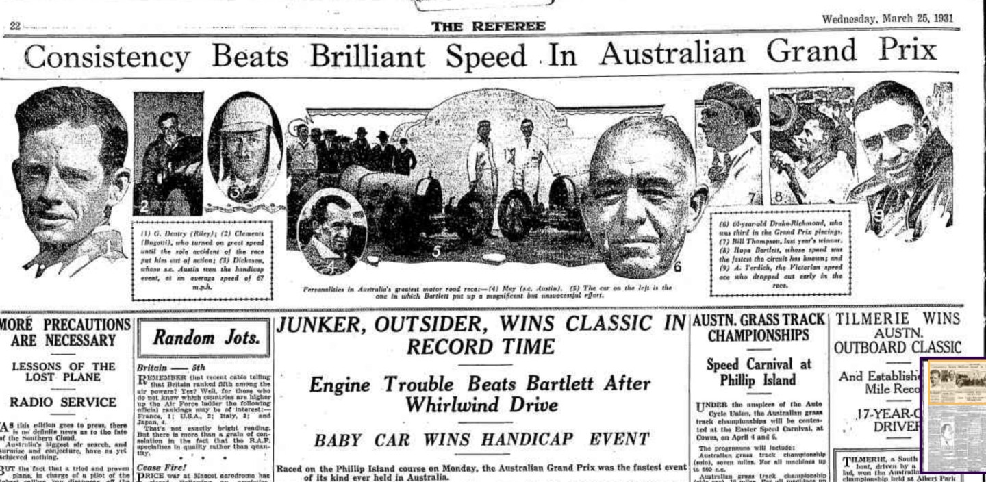 1931 Australian Grand Prix | primotipo...