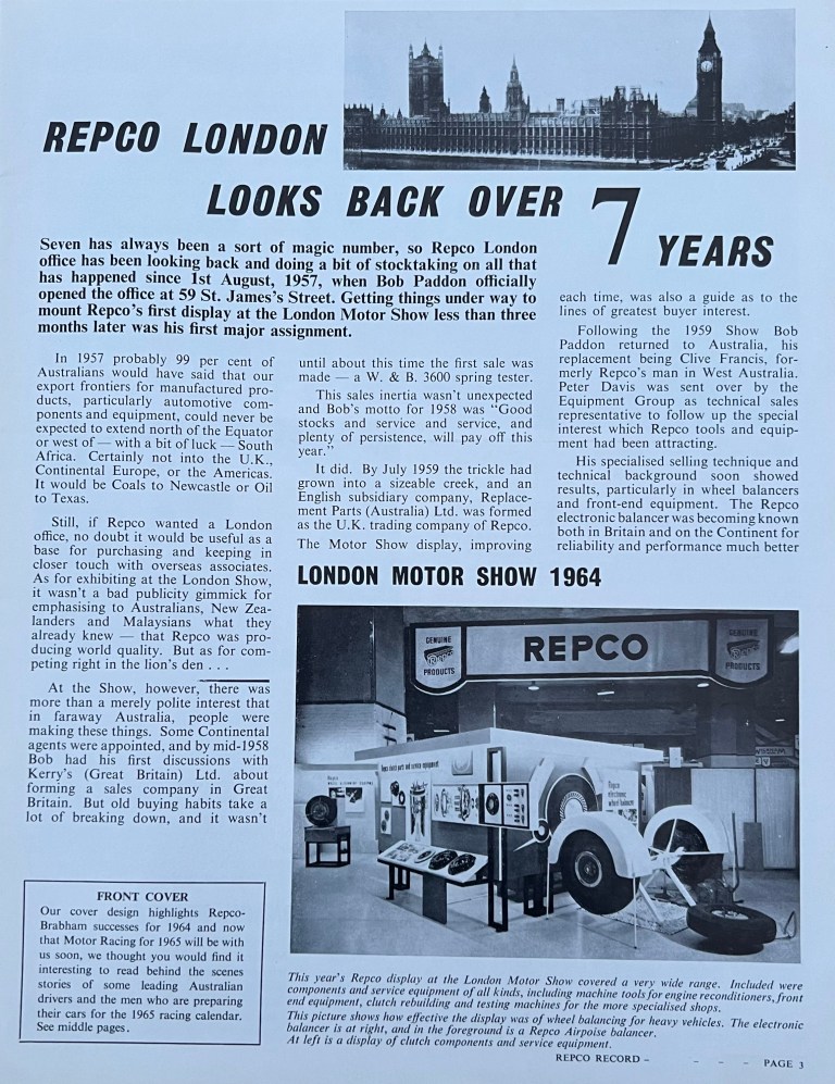 Rodways Repco Recollections | primotipo...